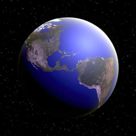 Ilustração 3d do globo terrestre sem relevo em fundo preto micro