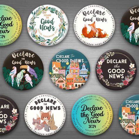 Declare The Good News 2024 Special Convention Souvenir Gift Pin Back