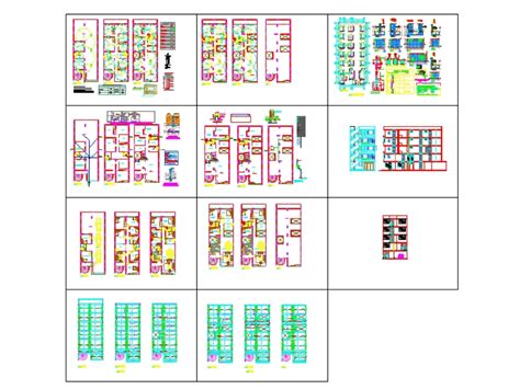 Edificio Multifamiliar En Autocad Descargar Cad Mb Bibliocad