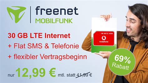 Nur 12 99 30 GB LTE Allnet Flat Im Vodafone Netz