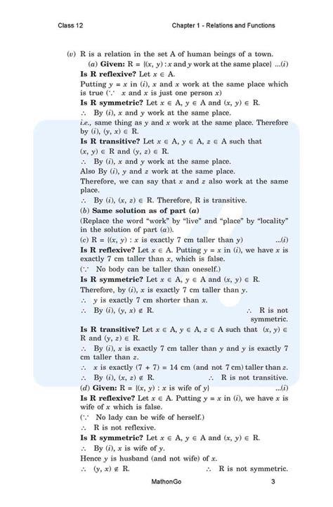 ncert solutions for class 12 maths chapter 1 relations and functions mathongo