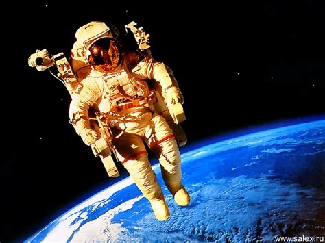 Tapeta na komputer Planeta Ziemia Astronauta Przestrzeń Kosmiczna