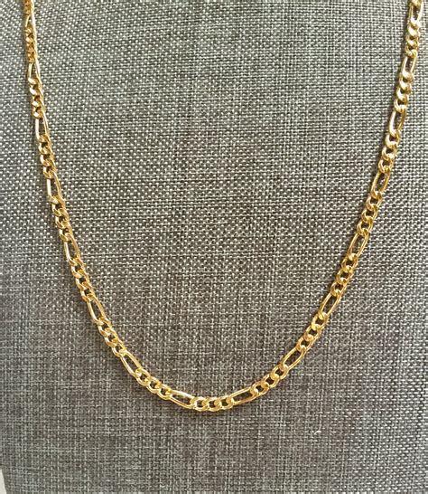 3 6mm MEN S 14K 20K Gold Filled Figaro Chain Necklace Or Etsy