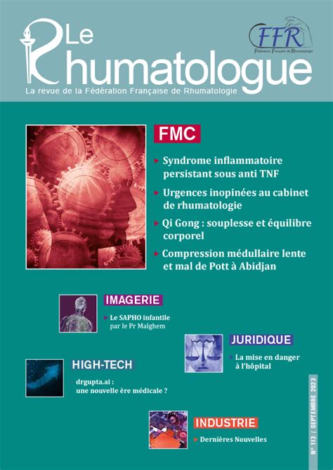 La revue de la Fédération Française de Rhumatologie Le Rhumatologue