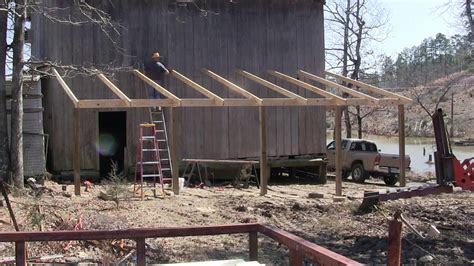Adding A Lean To To A Pole Barn Storage Shed Floor