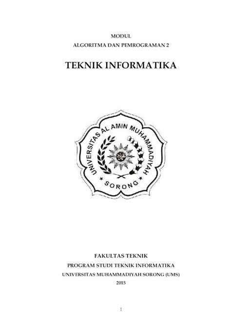 pdf modul praktikum algol dan pemrograman 2 dokumen tips