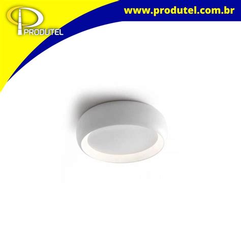 PLAFON MOON GLASS BRANCO FOSCO 22CM 2XE27 BLUMENOX Produtel
