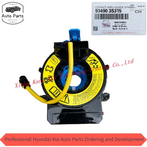 OEM93490 3s315 Airbag Hairspring Airbag Coil Airbag Sensor Contact Assy