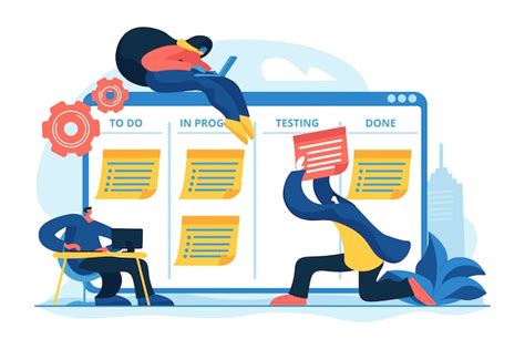 Premium Vector Task Management Concept