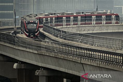 LRT Jabodebek Mulai Diuji Coba Tanpa Penumpang ANTARA News