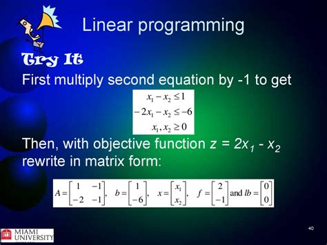 matlab linear programming презентация онлайн