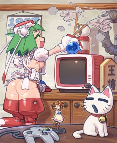 Rule 34 1girl 1girls Ass Breasts Cleaning Darkbot Duster Female Green