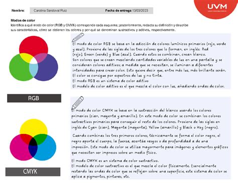 A2 CSR Act 2 Teoria Y Manejo Del Color Nombre Modos De Color