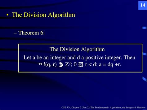 ppt chapter 3 part 2 the fundamentals algorithms the integers and matrices powerpoint