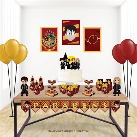 HARRY POTTER KIT FESTA ESPECIAL OU ESCOLHA O TEMA Elo7
