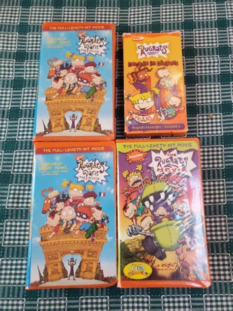 Nickelodeon Vhs Rugrats Lot The Rugrats Movie Rugrats In Paris
