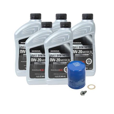 Engine Oil Change Kit Full Synthetic 0W 20 5 Quart Advanced