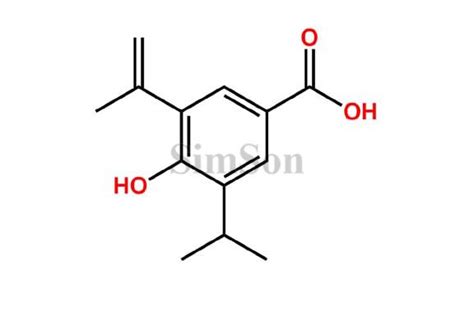 4 Hydroxy 3 Isopropyl 5 Prop 1 En 2 Yl Benzoic Acid