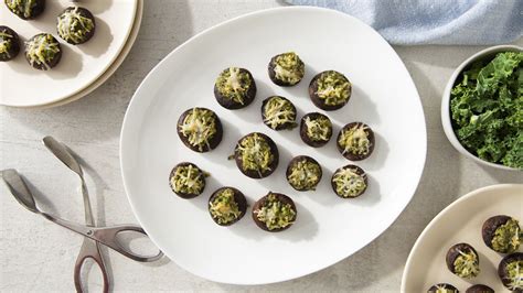 Stuffed Mushrooms Recipe With Kale And Pesto Success Rice