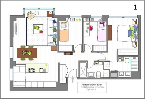 Como distribuir el espacio de una vivienda Abitare Decoración