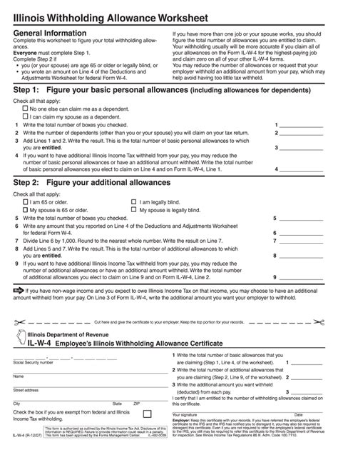 Form Il Il W Fill Online Printable Fillable Blank Pdffiller