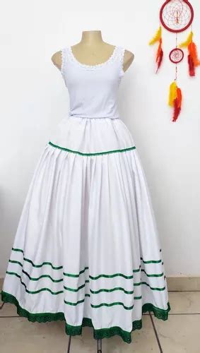 Saia Branca Verde Oxossi Caboclo Boiadeiro Umbanda Candomble à venda em