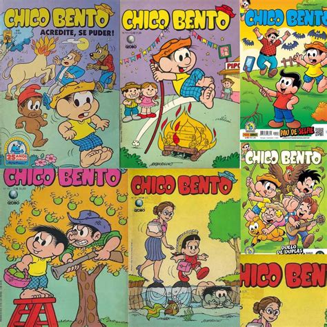 kit 10 gibis turma da monica CHICO BENTO anos 90 sem repetições