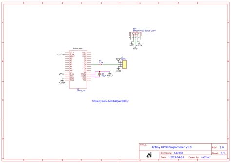 attiny updi programmer v1 0 easyeda open source hardware lab