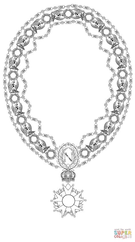 Printable Necklace Coloring Page Idih Speed