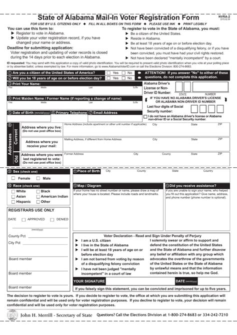 Printable Voter Registration Form Jefferson County Designsgarry