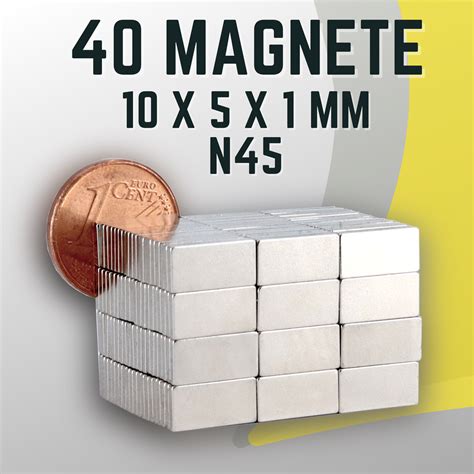 Neodym Magnete N52 N45 Quader Scheiben Würfel Zylinder Selbstklebend