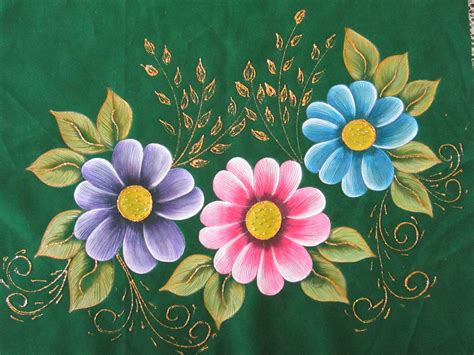 Pintura Dibujos De Flores Para Pintar En Tela Manteles