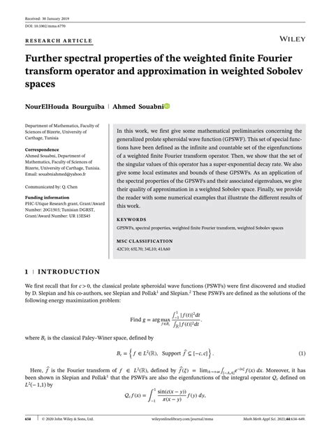 further spectral properties of the weighted finite fourier transform operator and approximation