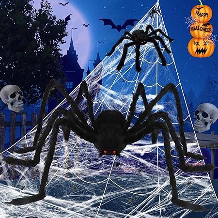 Halloween Deko Riesen Spinne M Gruselig Dekoration Horror Spinnennetz