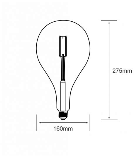 ES E27 Decolamp LED Dimple 4W Amber Dimmable Nottingham Lighting Centre