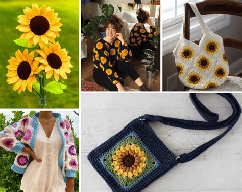Sunflower Crochet Pattern Bring On The Sun Crochet Knit Too