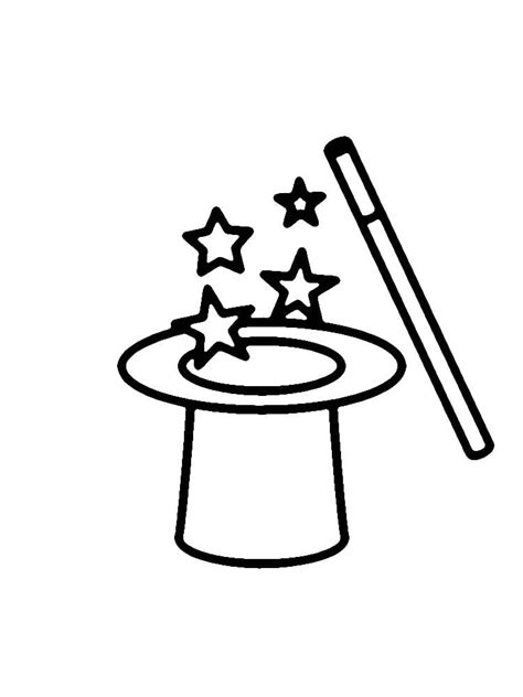 Desenhos de Varinha Mágica Fantástica para Colorir e Imprimir