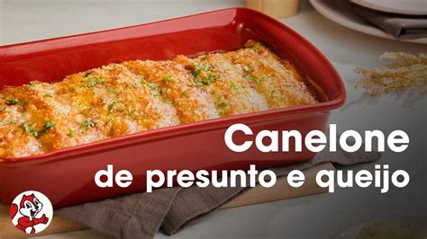 CANELONE De Presunto E Queijos Receitas Zaffari YouTube
