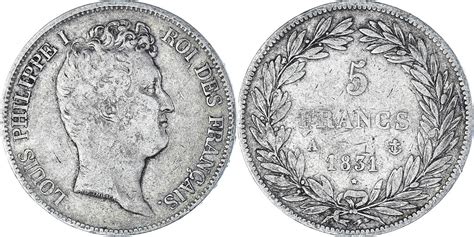 Frankreich Francs A M Nze Louis Philippe Paris S Silber Km