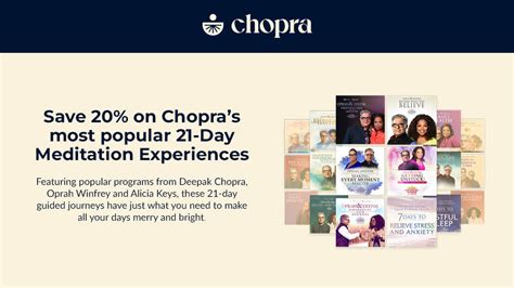 Deepak Chopra S 21 Day Guided Meditations