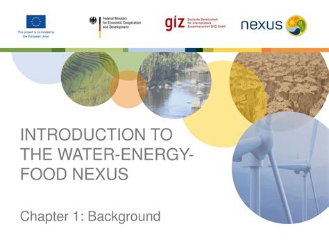 PPT INTRODUCTION TO THE Water Energy Food Security WEF NEXUS