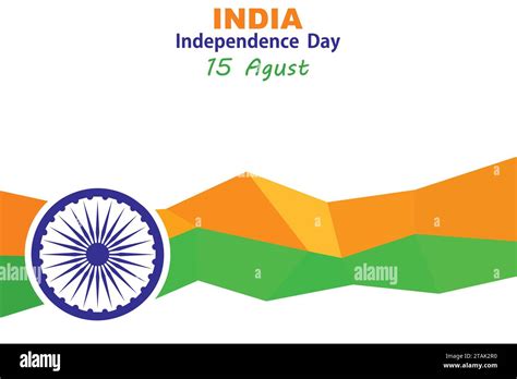 India Independence Day Vector Illustration Stock Vector Image Art