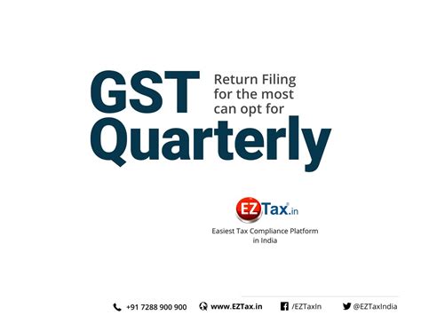Quarterly Return Monthly Payment QRMP Scheme In GST EZTax