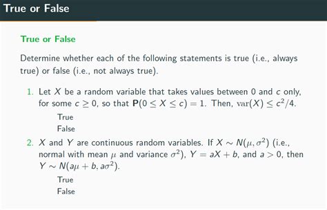 solved true or false true or false determine whether each of
