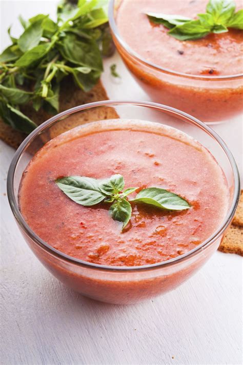 Recette Gaspacho De Tomates Fraises Et Fromage Frais