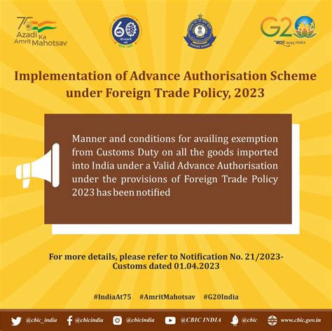 Delhi Customs On Twitter Rt Cbic India Implementation Of Advance