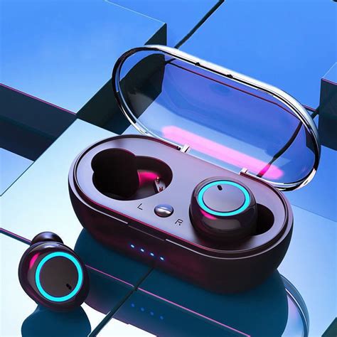 HQAi TWS Wireless Bluetooth Earphone Touch Control 9D Stereo Headset