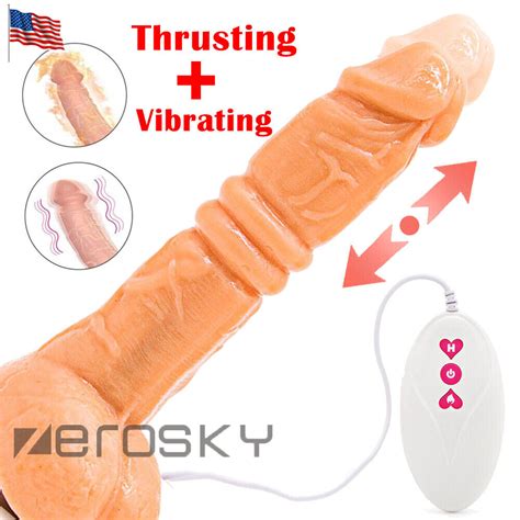 Automatic Thrusting Dildo Sex Machine For Women Handsfree Toys Heating Vibrator Ebay