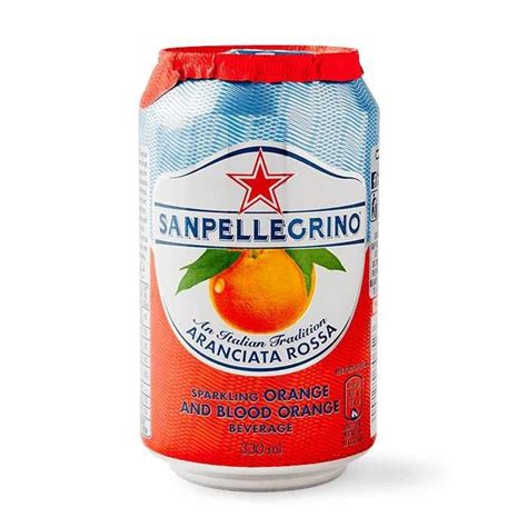 San Pellegrino Aranciata Rossa Blood Orange 24 X 330ml Can Pack Artofit