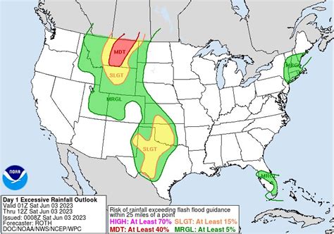 NWS Weather Prediction Center On Twitter A MODERATE Risk Is In Effect
